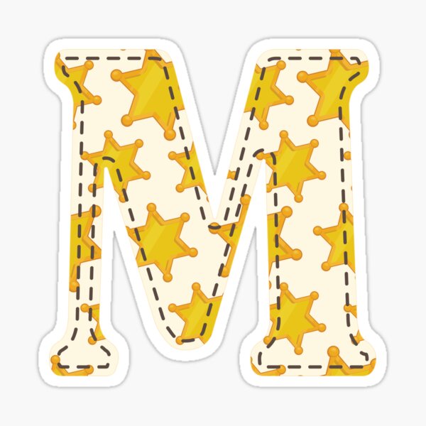 "A Cowboy Letter "M" In The English Alphabet" Sticker for Sale by ...