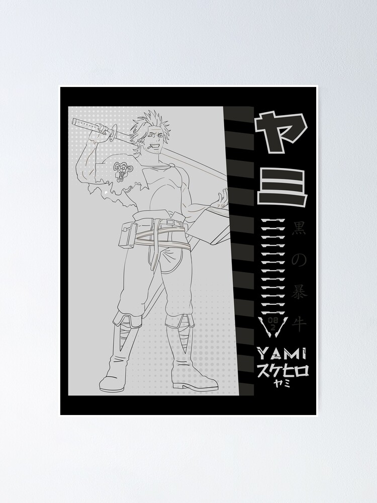 "Yami Sukehiro III Black Clover" Poster for Sale by Otakurypto | Redbubble