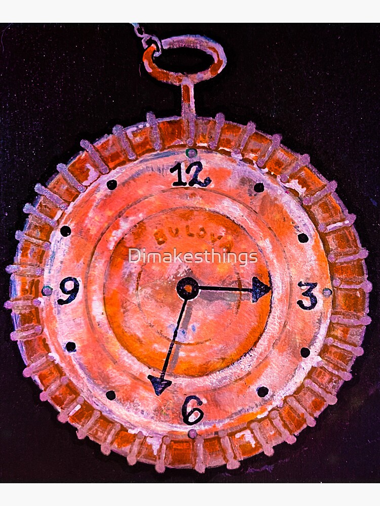 "Copper pocket watch " Sticker for Sale by Dimakesthings | Redbubble