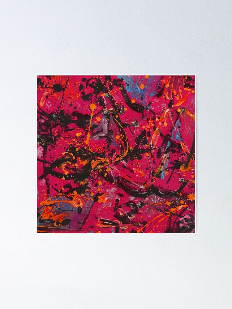 "Jackson pollock art retro" Poster for Sale by ArtShiro | Redbubble