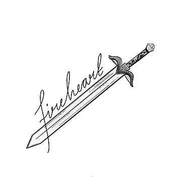 "Fireheart - Sword, Aelin, Rowan - TOG " Sticker for Sale by ...