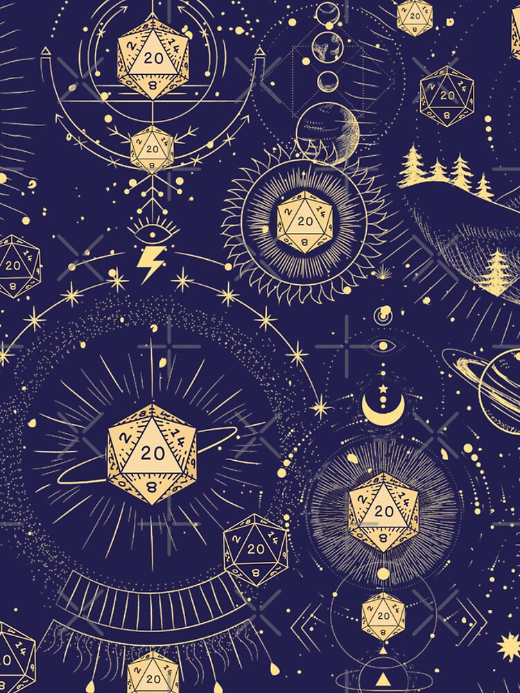 "DND CELESTIAL DICE, D20 Stars constellations pattern night sky" iPhone ...