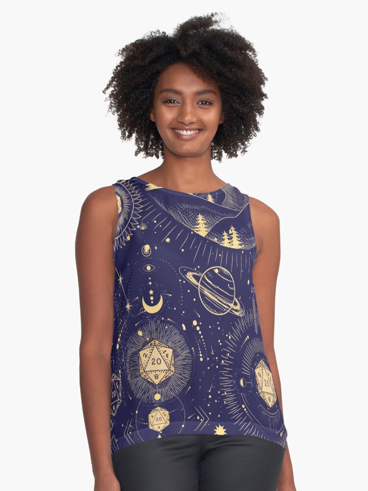 "DND CELESTIAL DICE, D20 Stars constellations pattern night sky" Poster ...