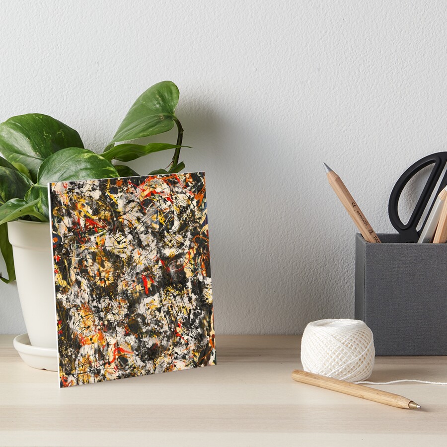 "Jackson pollock art retro" Art Board Print for Sale by ArtShiro ...