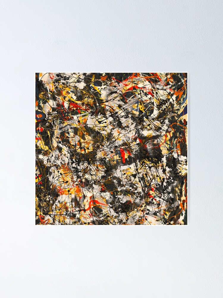 "Jackson pollock art retro" Poster for Sale by ArtShiro | Redbubble