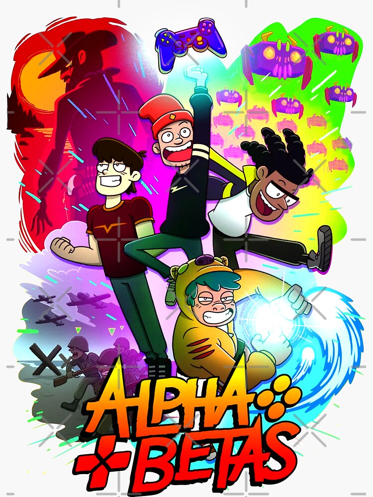 "Alpha Betas" Sticker for Sale by liamLmit | Redbubble