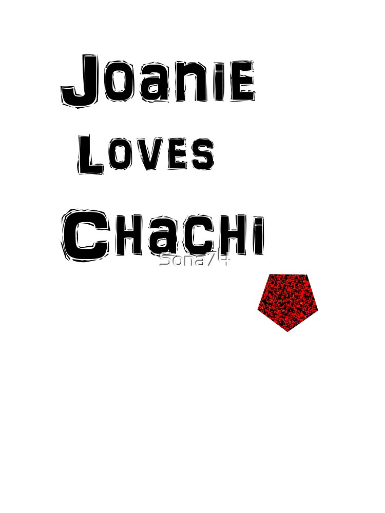 "Joanie Loves Chachi" Sticker for Sale by Sona74 | Redbubble
