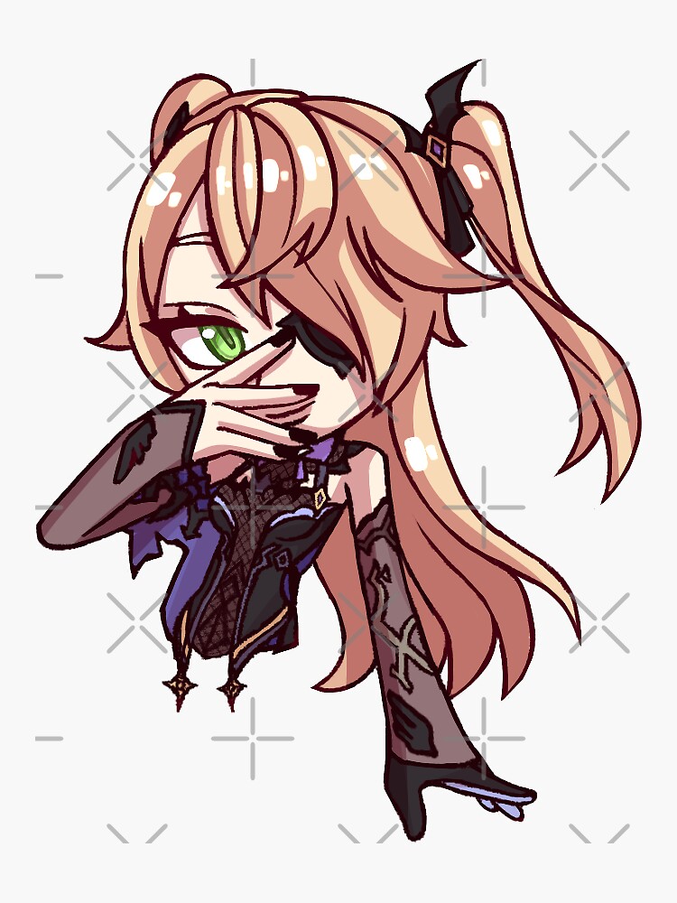 "Fischl" Sticker for Sale by KarminDeylin | Redbubble