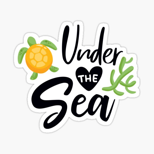 "under the sea" Sticker for Sale by khalidhamdi | Redbubble