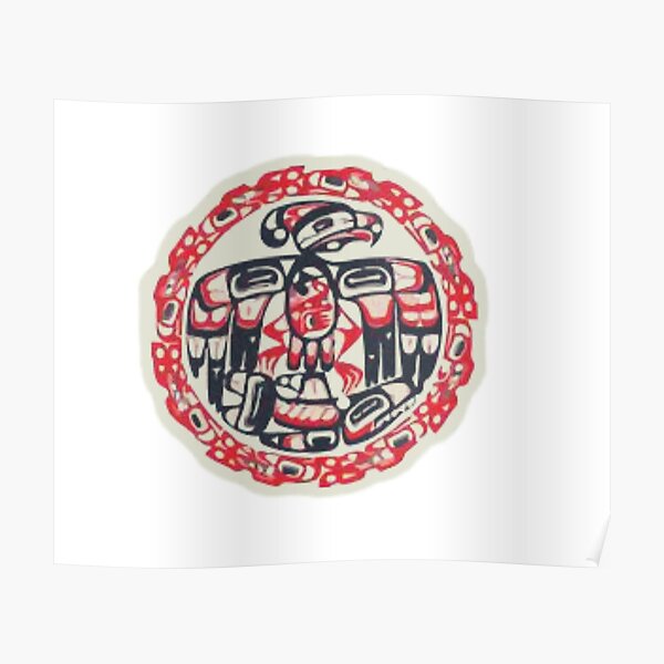 "Chinook nation tribal logo, with circle zig zag" Poster for Sale by M17972 | Redbubble