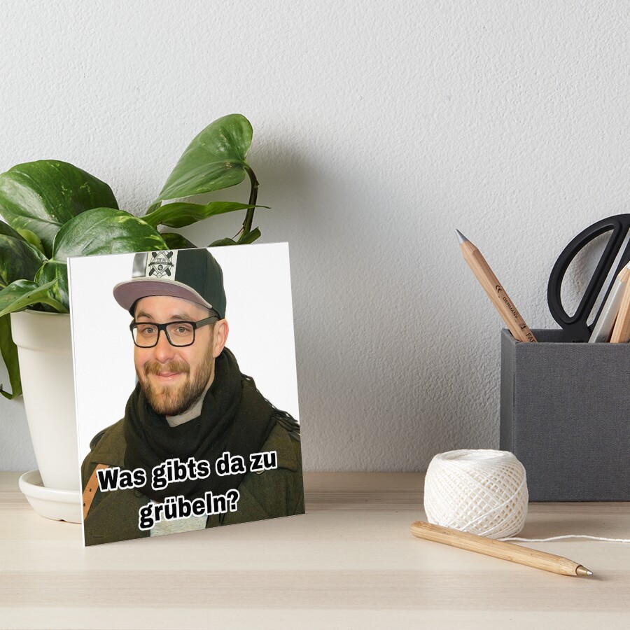 "Mark Forster- Was gibts da zu grübeln? Meme #3" Galeriedruck von ...