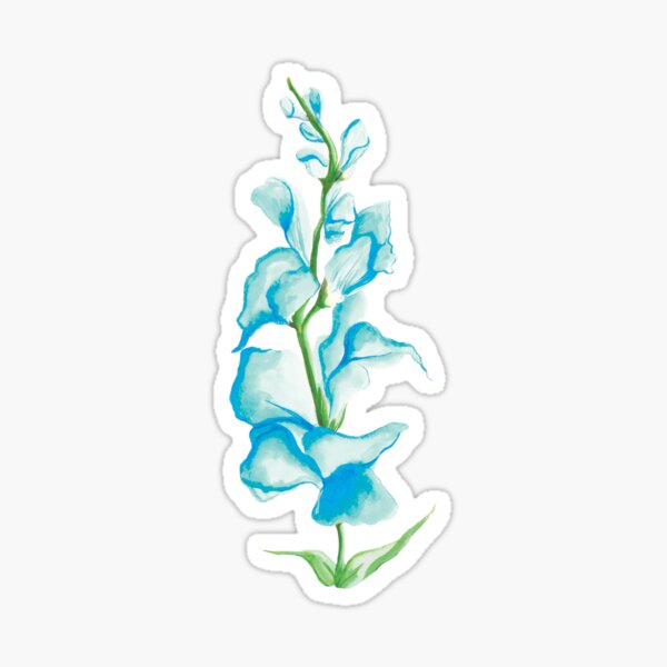 "Vintage Snapdragons Flower Sticker" Sticker for Sale by designsdetour ...