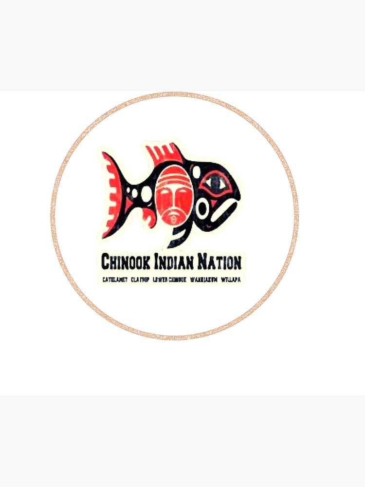 "Chinook nation tribal logo, with circle zig zag" Poster for Sale by M17972 | Redbubble