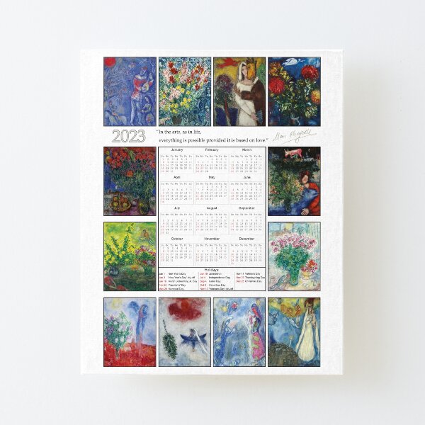 "Marc Chagall 2023 calendar ,Chagall Marc ,Marc Chagall, Marc Chagall ...