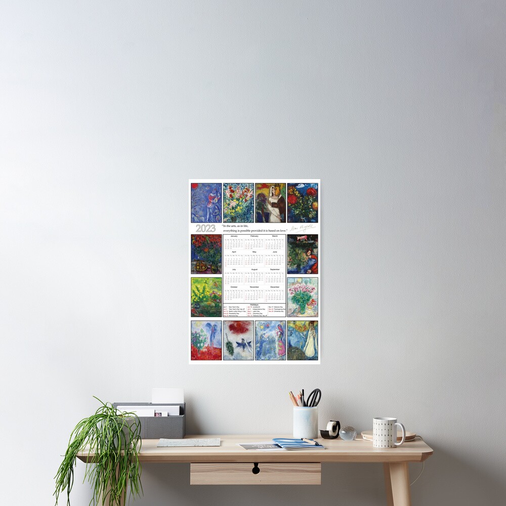 "Marc Chagall 2023 calendar ,Chagall Marc ,Marc Chagall, Marc Chagall ...
