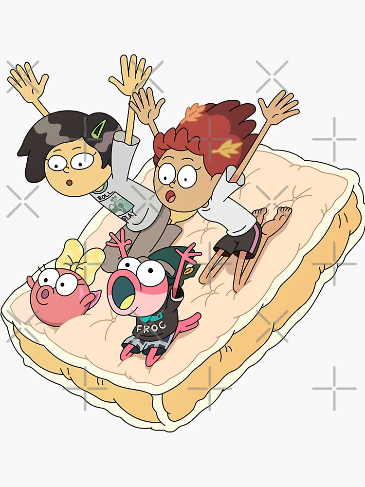 "Funny Gifts For Movie Anne Marcy, Sprig and Polly Amphibia" Sticker ...