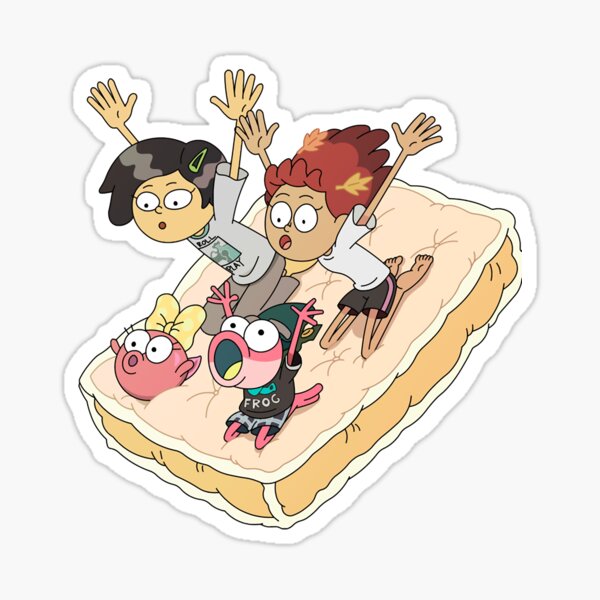 "Funny Gifts For Movie Anne Marcy, Sprig and Polly Amphibia" Sticker ...