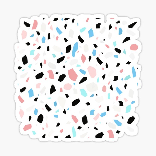"Transparent Terrazzo Pattern" Sticker for Sale by Chen-Len | Redbubble