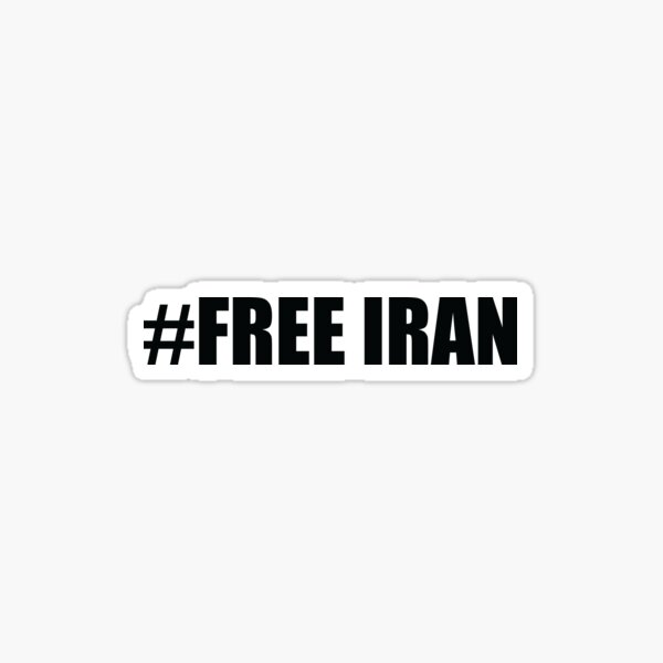 " free iran " Sticker for Sale by Artmonster1 | Redbubble