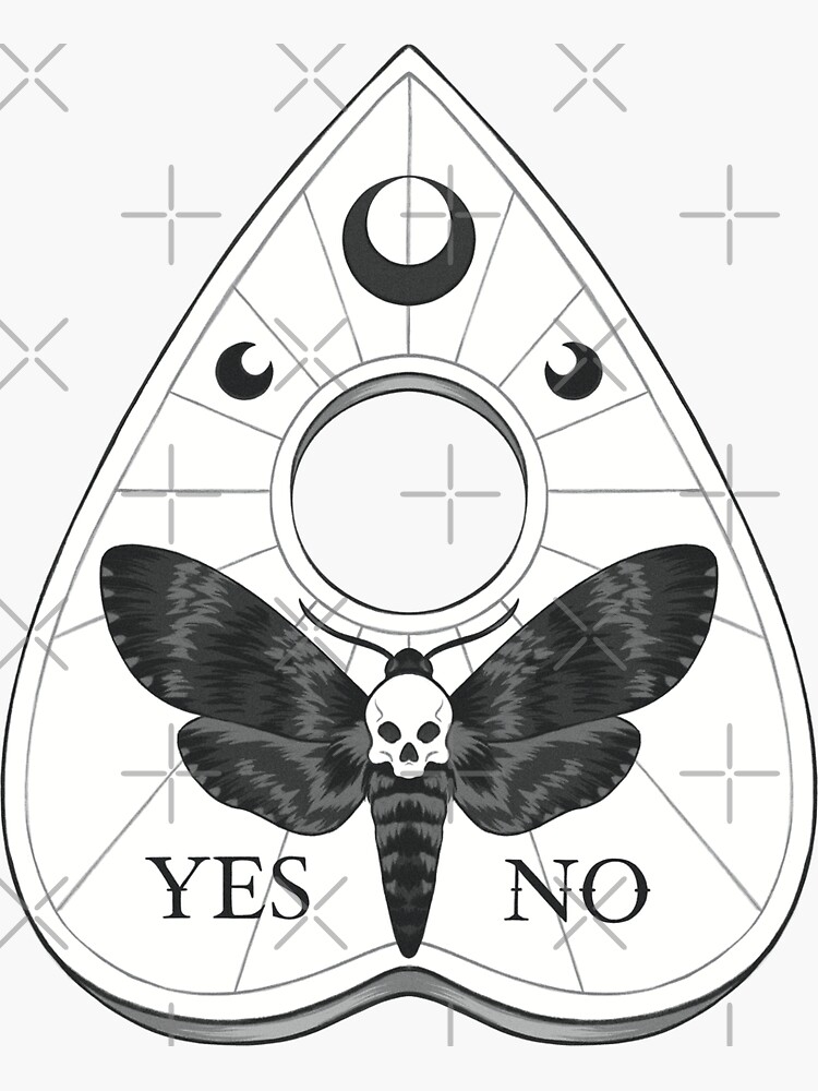 "Ouija Planchette" Sticker for Sale by Art-by-Chimerah | Redbubble