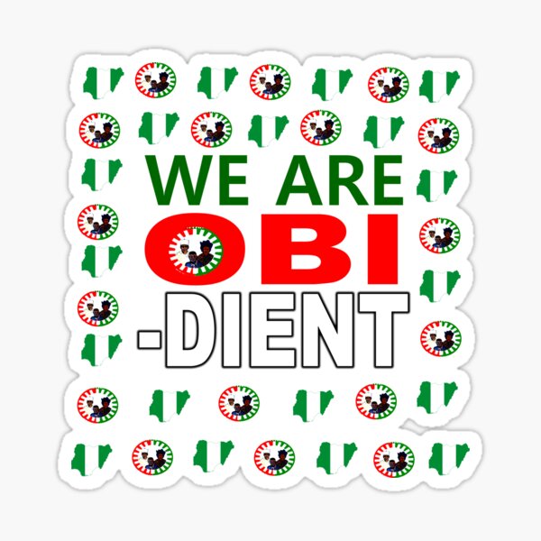 "Peter Obi President of Nigeria 2023" Sticker for Sale by OscarsMWorth ...