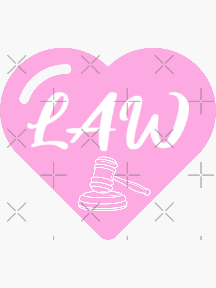 "Law Heart - Gavel" Sticker for Sale by Constitucci | Redbubble