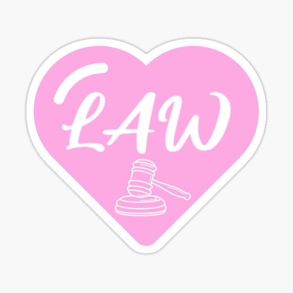 "Law Heart - Gavel" Sticker for Sale by Constitucci | Redbubble