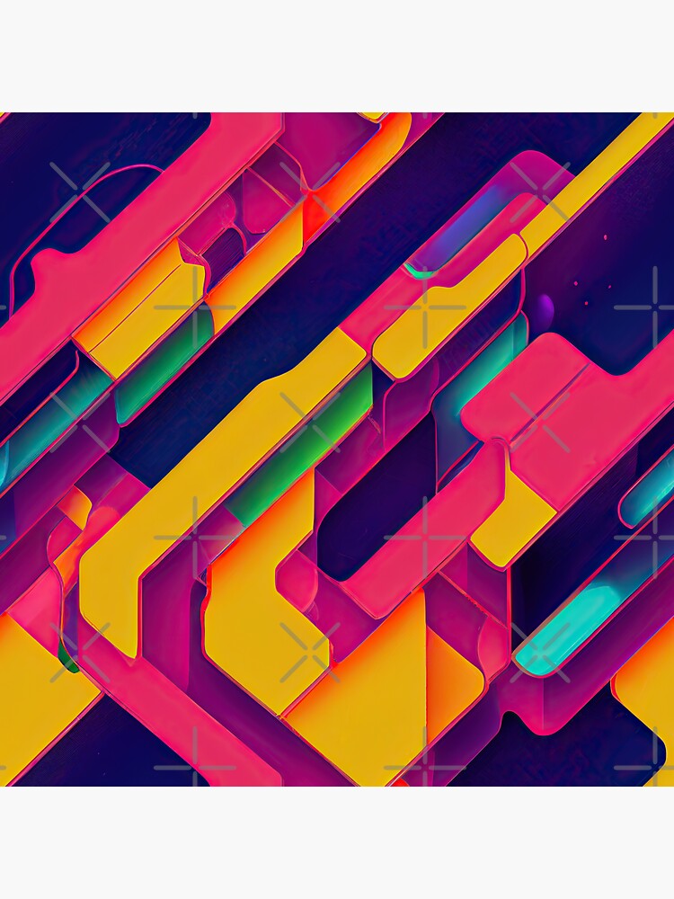 "Colorific Bold" Sticker for Sale by Tora-Senshi | Redbubble