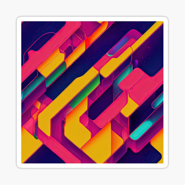 "Colorific Bold" Sticker for Sale by Tora-Senshi | Redbubble