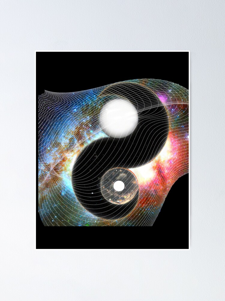 "Galaxy yin yang cyberspace " Poster for Sale by nightspeed | Redbubble