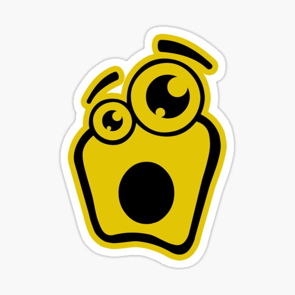"WOW Square Emoji Face" Sticker for Sale by Cartrect | Redbubble
