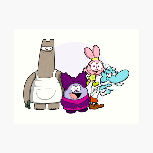 "Chowder cartoon logo" Art Print for Sale by buloehndu | Redbubble