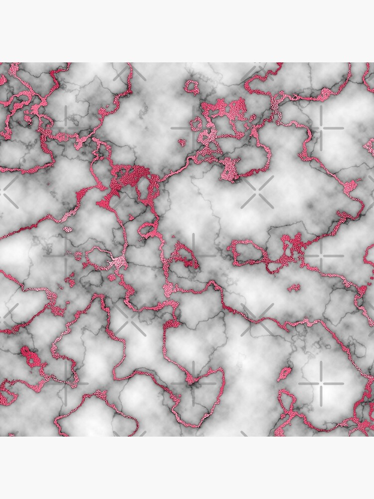 "Ruby Red Natural Mineral Ore Infused Marble Texture Design" Poster for ...