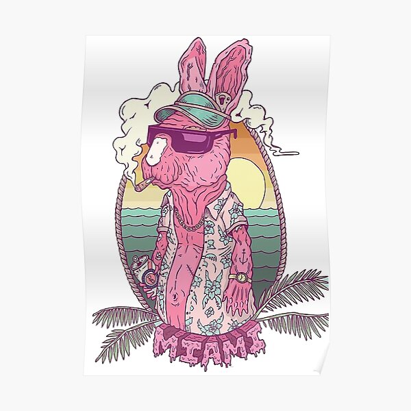 "GANSTER RABBIT" Poster for Sale by bejarano518 | Redbubble