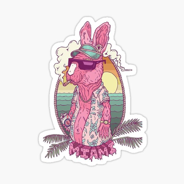 "GANSTER RABBIT" Sticker for Sale by bejarano518 | Redbubble