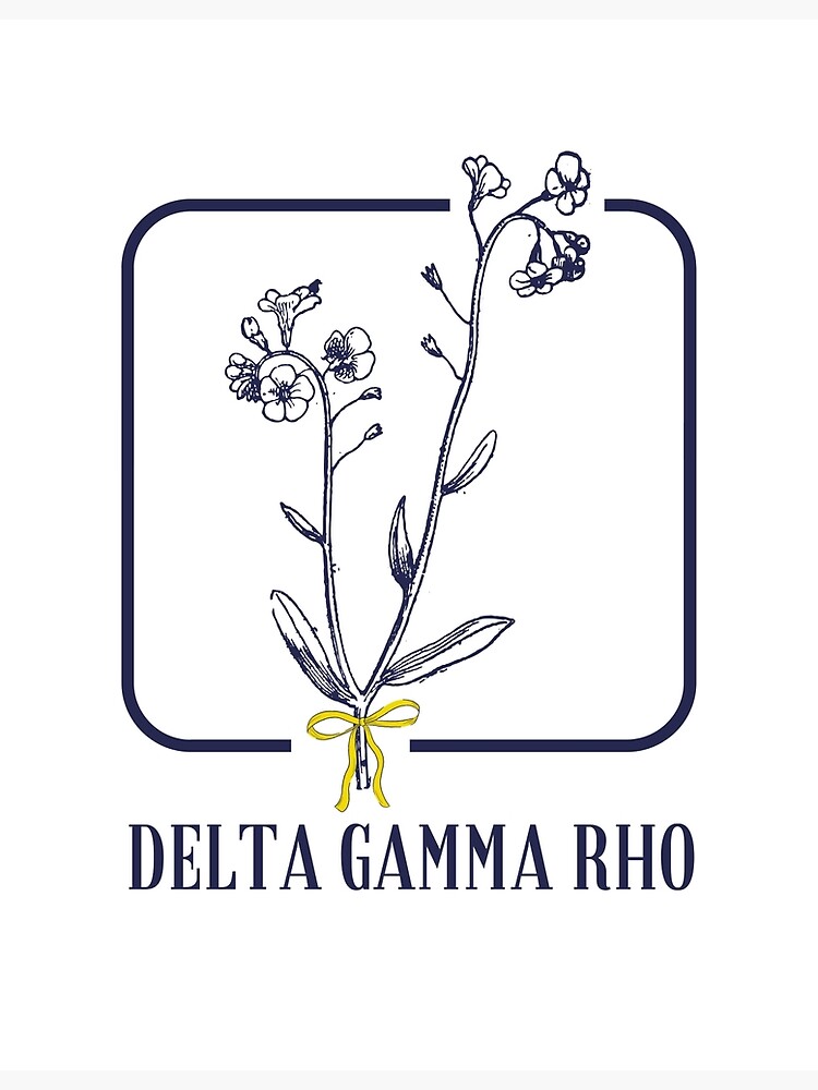 "Harding Delta Gamma Rho DGR Sticker" Poster for Sale by larajharper ...