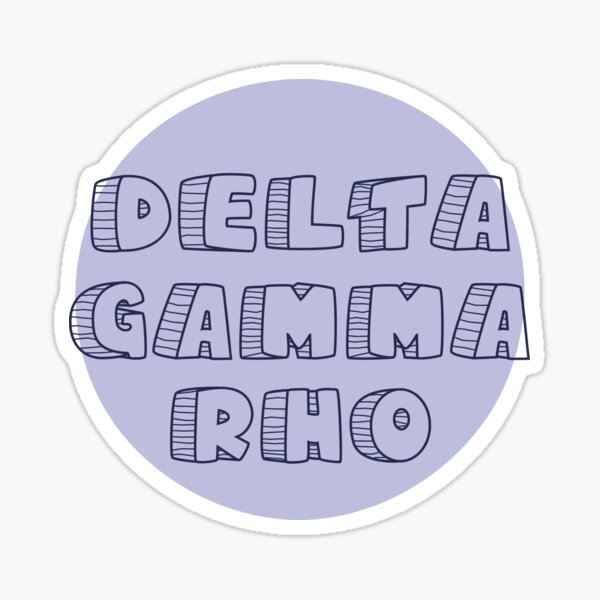 "Harding Delta Gamma Rho DGR Sticker" Sticker for Sale by larajharper ...