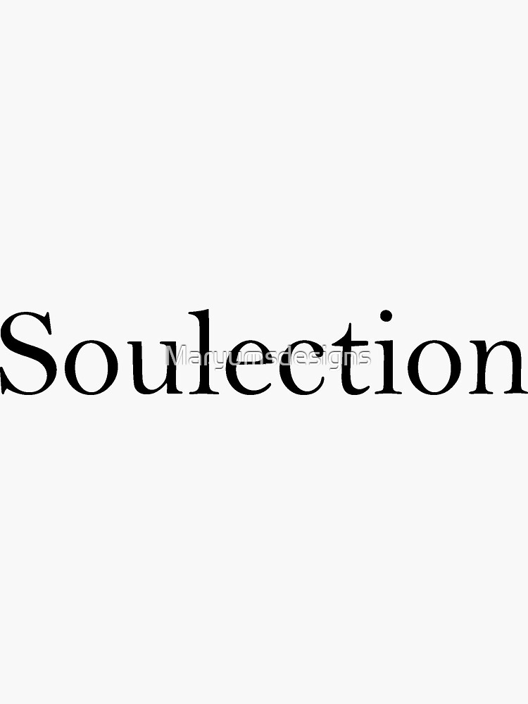 "Soulection " Sticker for Sale by Maryumsdesigns | Redbubble