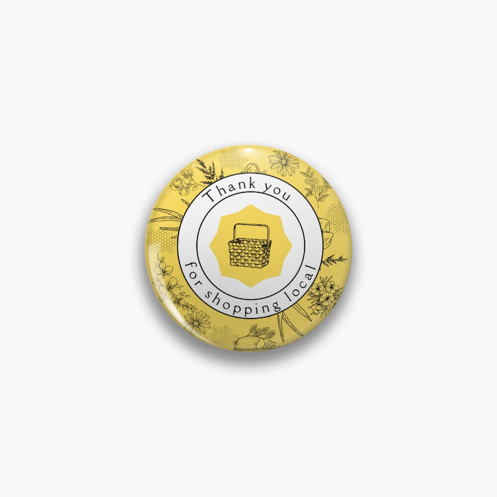 "Thank you for shopping local" Sticker for Sale by Sdlr | Redbubble