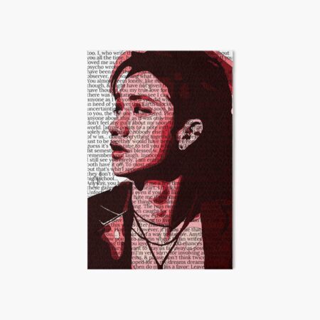 "Bang Chan Text Overlay Thermal Aesthetic Print" Art Board Print for ...