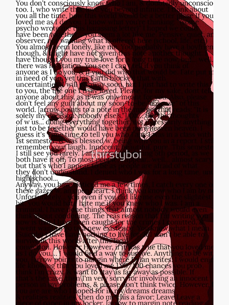 "Bang Chan Text Overlay Thermal Aesthetic Print" Sticker for Sale by ...