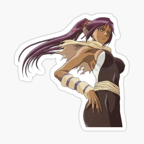 Sexy Yoruichi Shihouin Bleach Stickers Sticker For Sale By Aliartiste Redbubble