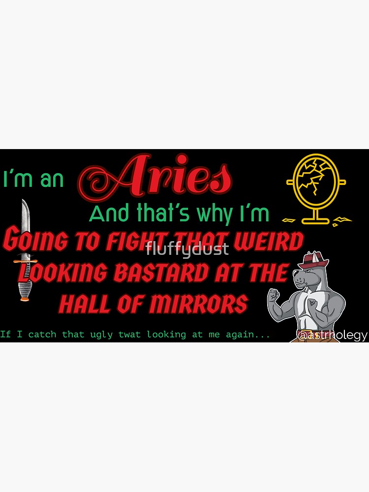 "Aries bumper sticker " Sticker for Sale by fluffydust | Redbubble