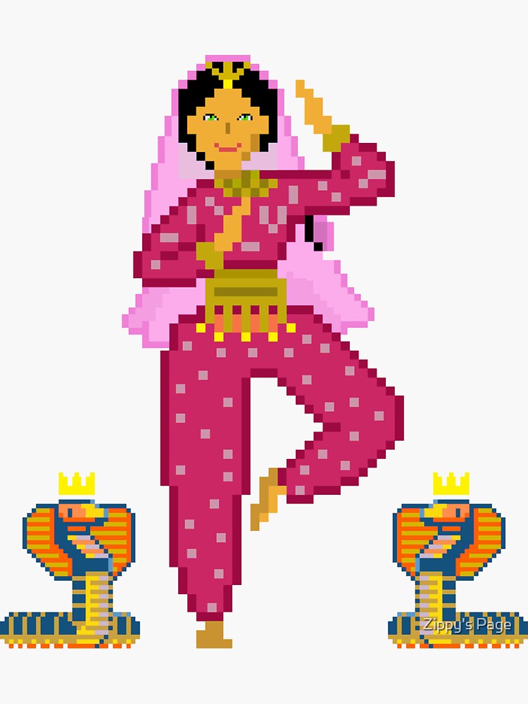"Girl Dancing With Snakes" Sticker for Sale by Rekis | Redbubble