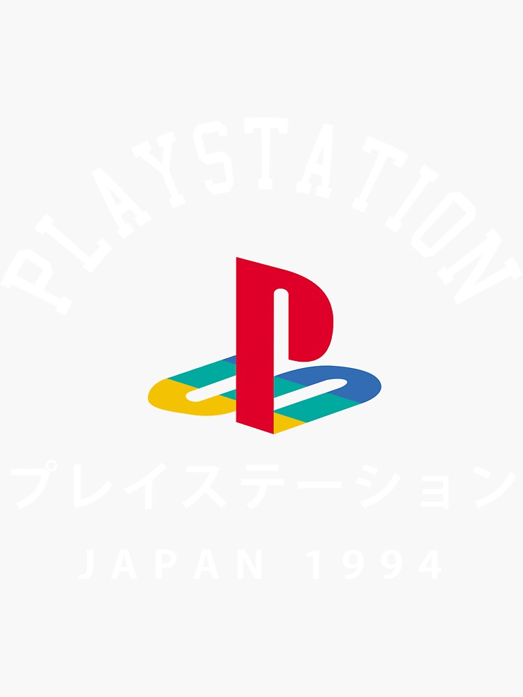 "Playstation Logo with Japanese Colored Button" Sticker for Sale by ...