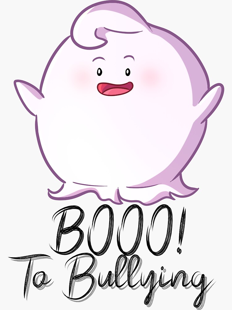 "Fun Fat Scary Ghost Boo To Bullying" Sticker for Sale by ...