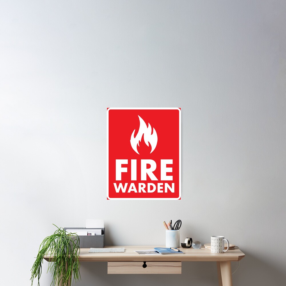 "Fire Warden" Poster for Sale by quickmarch | Redbubble