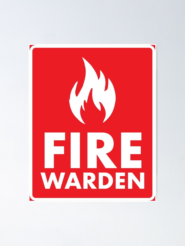 "Fire Warden" Poster for Sale by quickmarch | Redbubble