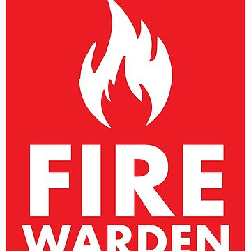 "Fire Warden" Sticker for Sale by quickmarch | Redbubble