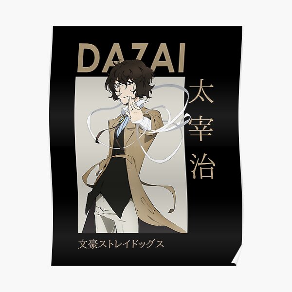 Póster «Osamu Dazai Bungou Stray Dogs Tarjeta Anime Gráfico Tendencia ...